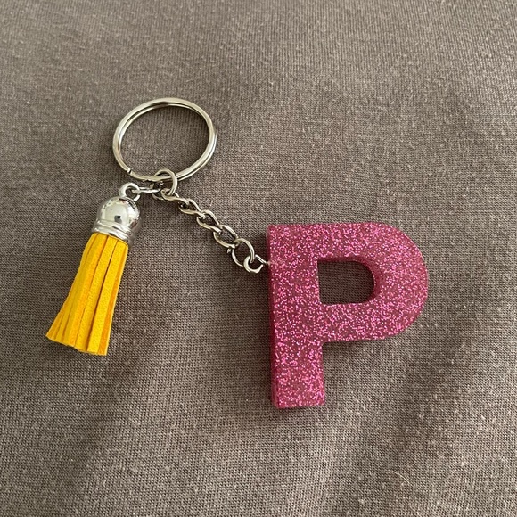 Hand Crafted | Accessories | Handmade Letter P Keychain | Poshmark